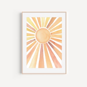 Beatles 'here Comes the Sun' Printable Wall Art for Nursery, Kids Room ...