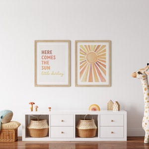 Beatles 'here Comes the Sun' Printable Wall Art for Nursery, Kids Room ...