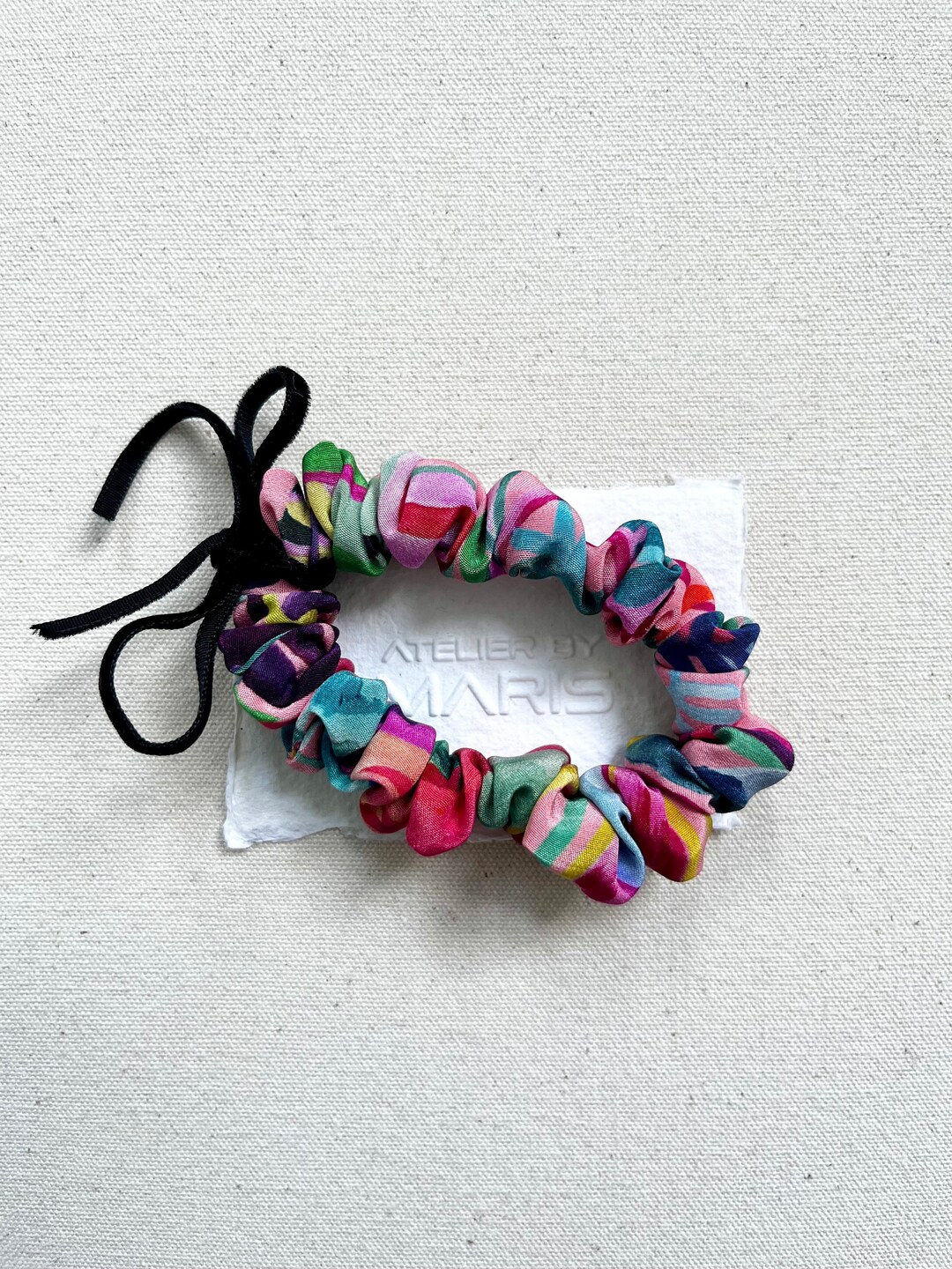 NEW - 100% Liberty Silk Fabric Skinny Scrunchie - Jungle Trip - Etsy