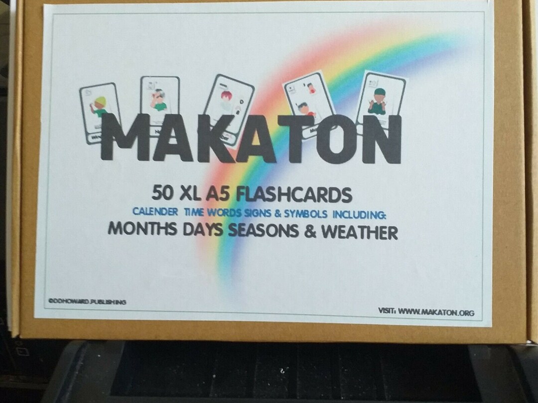 50 XL MAKATON CALENDAR Key Words Plus Sign and Symbols Sen - Etsy UK