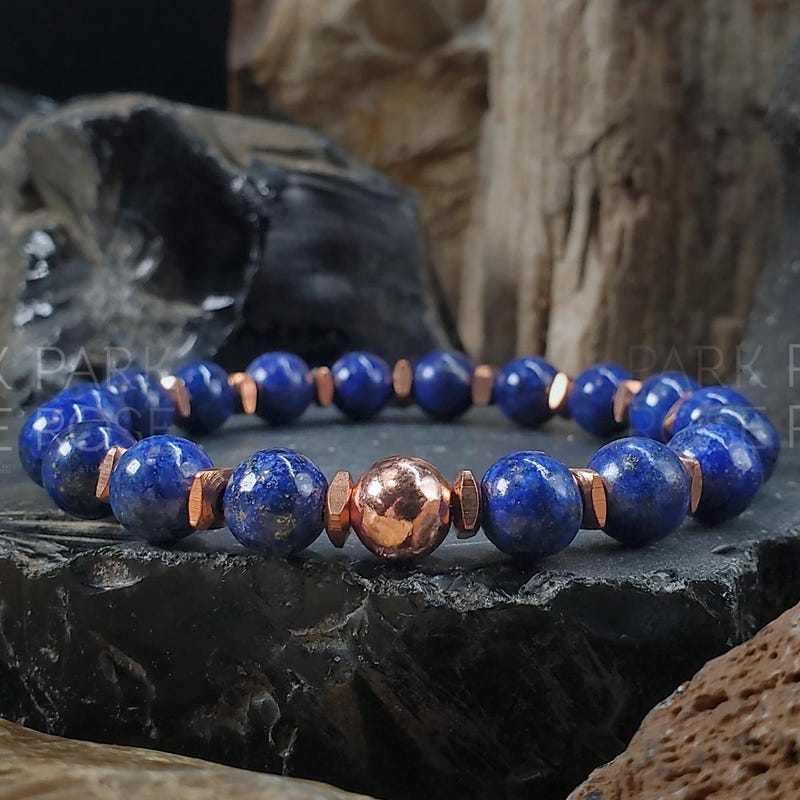 8 Lapis Lazuli Bracelet - Etsy