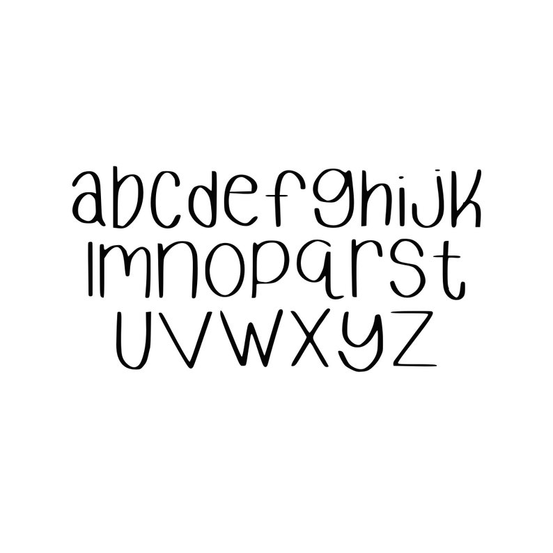 Short and Stout Font for Procreate - Etsy