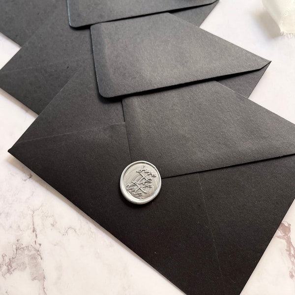Black Envelope - Etsy