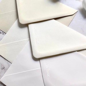 Ivory Silk Envelopes Mist Envelopes C6 C5 or 5x7 - Etsy UK