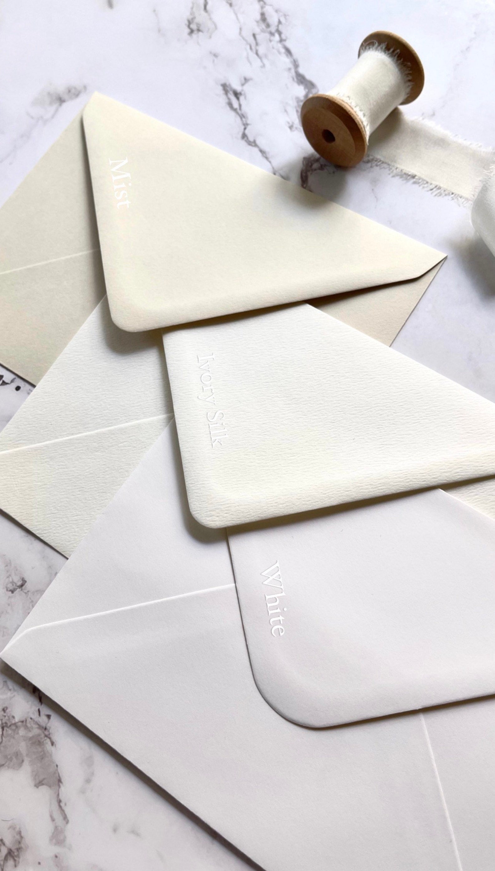 Ivory Silk Envelopes Mist Envelopes C6 C5 or 5x7 - Etsy UK