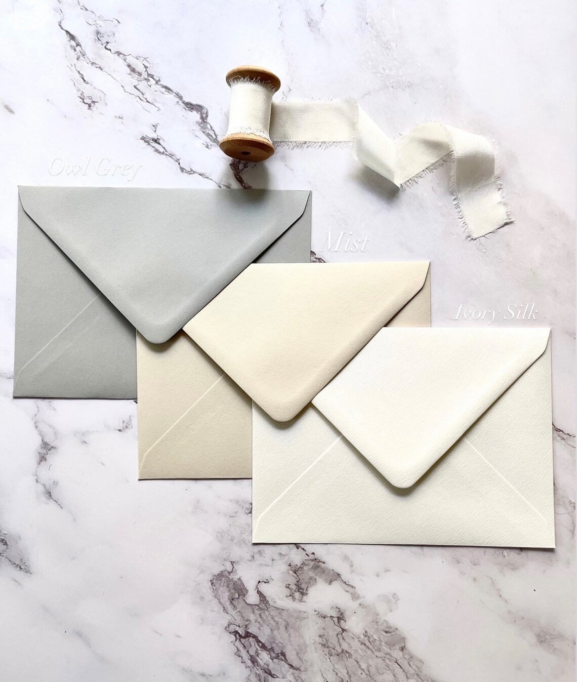 Ivory Silk Envelopes Mist Envelopes C6 C5 or 5x7 - Etsy UK