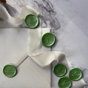 Love Self Adhesive Wax Seals Hunter Green Wax Seal Sage - Etsy UK