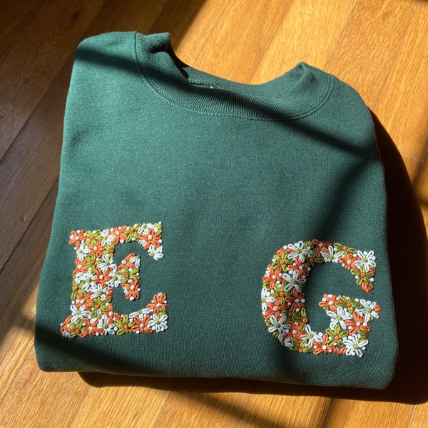 Custom Embroidered Sweatshirt Word - Etsy
