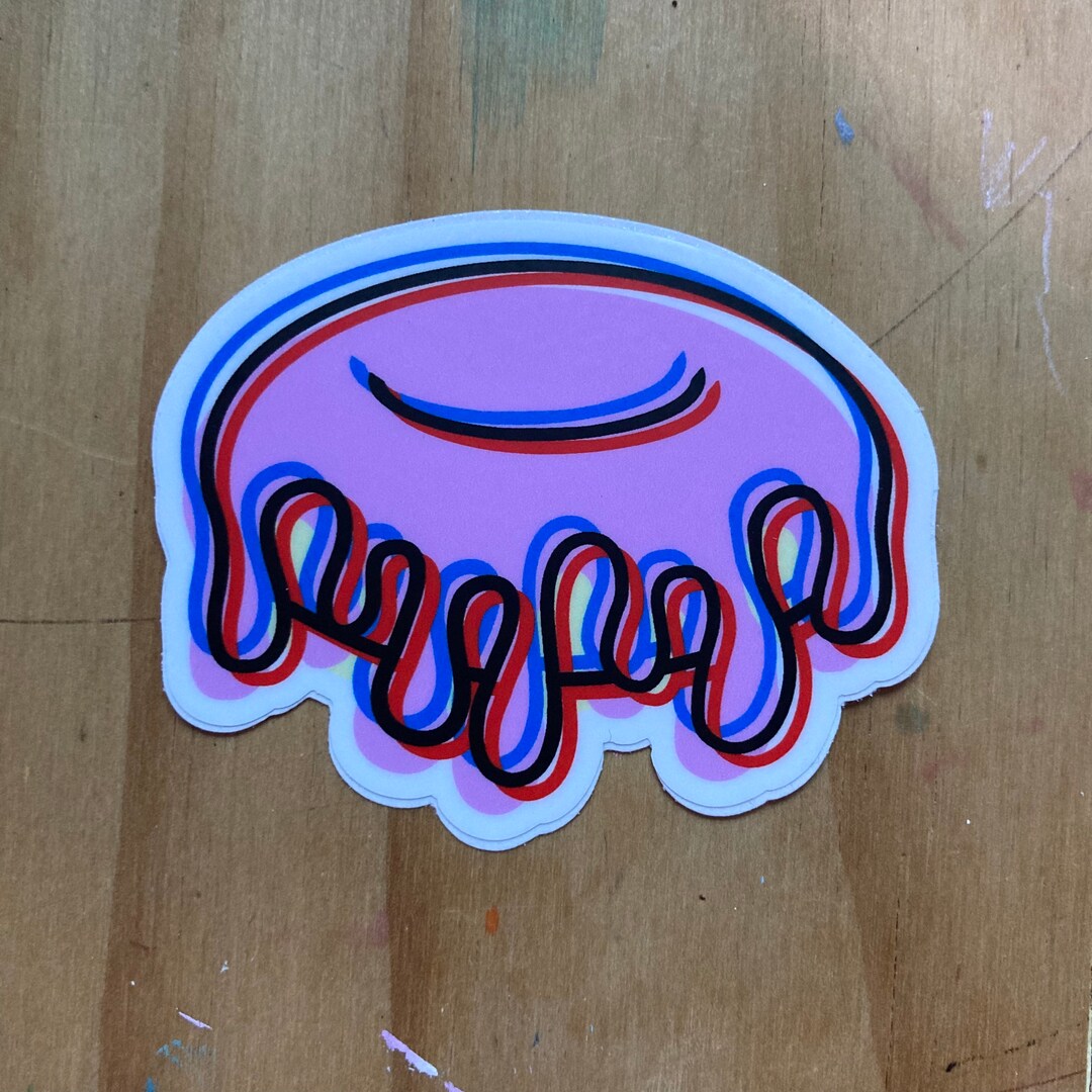 3D Donut - Sticker - Etsy