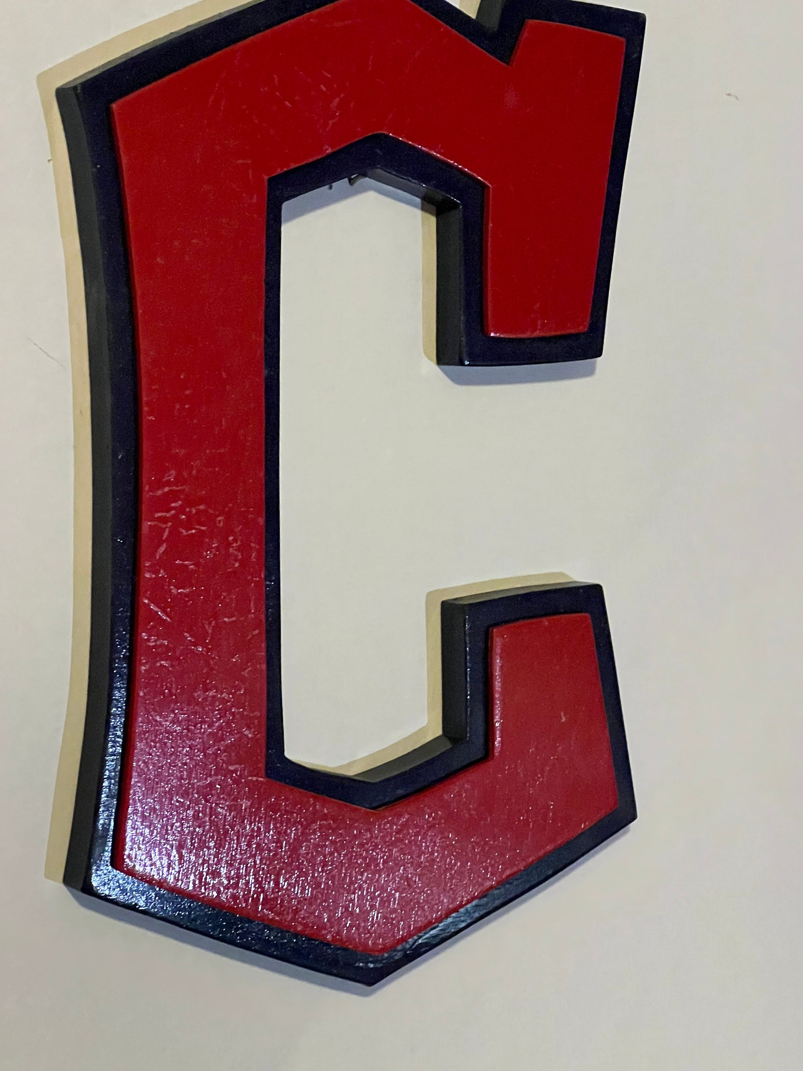 Cleveland C Wood Sign - Etsy