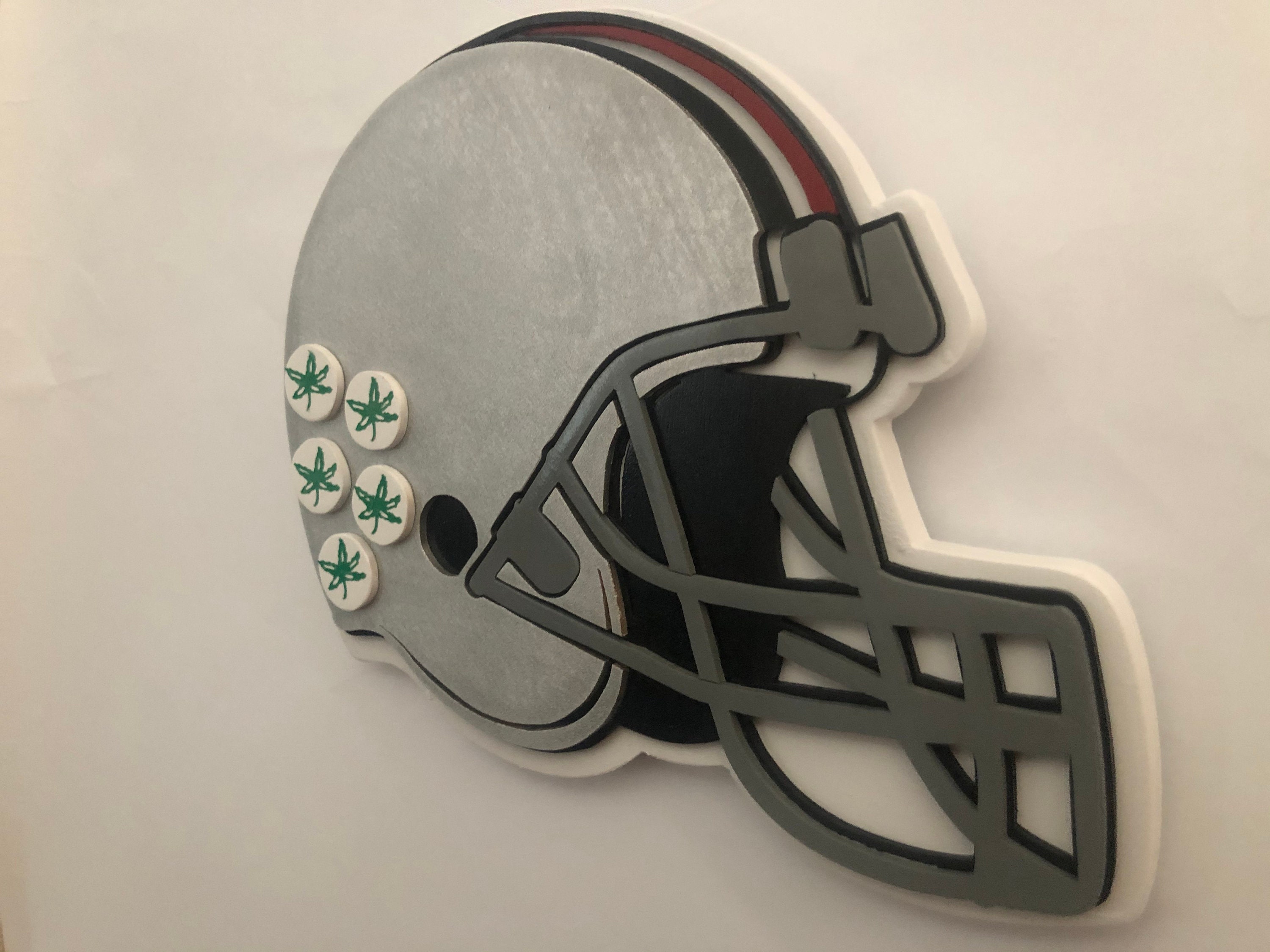 Ohio State Buckeyes Helmet Wood Sign - Etsy