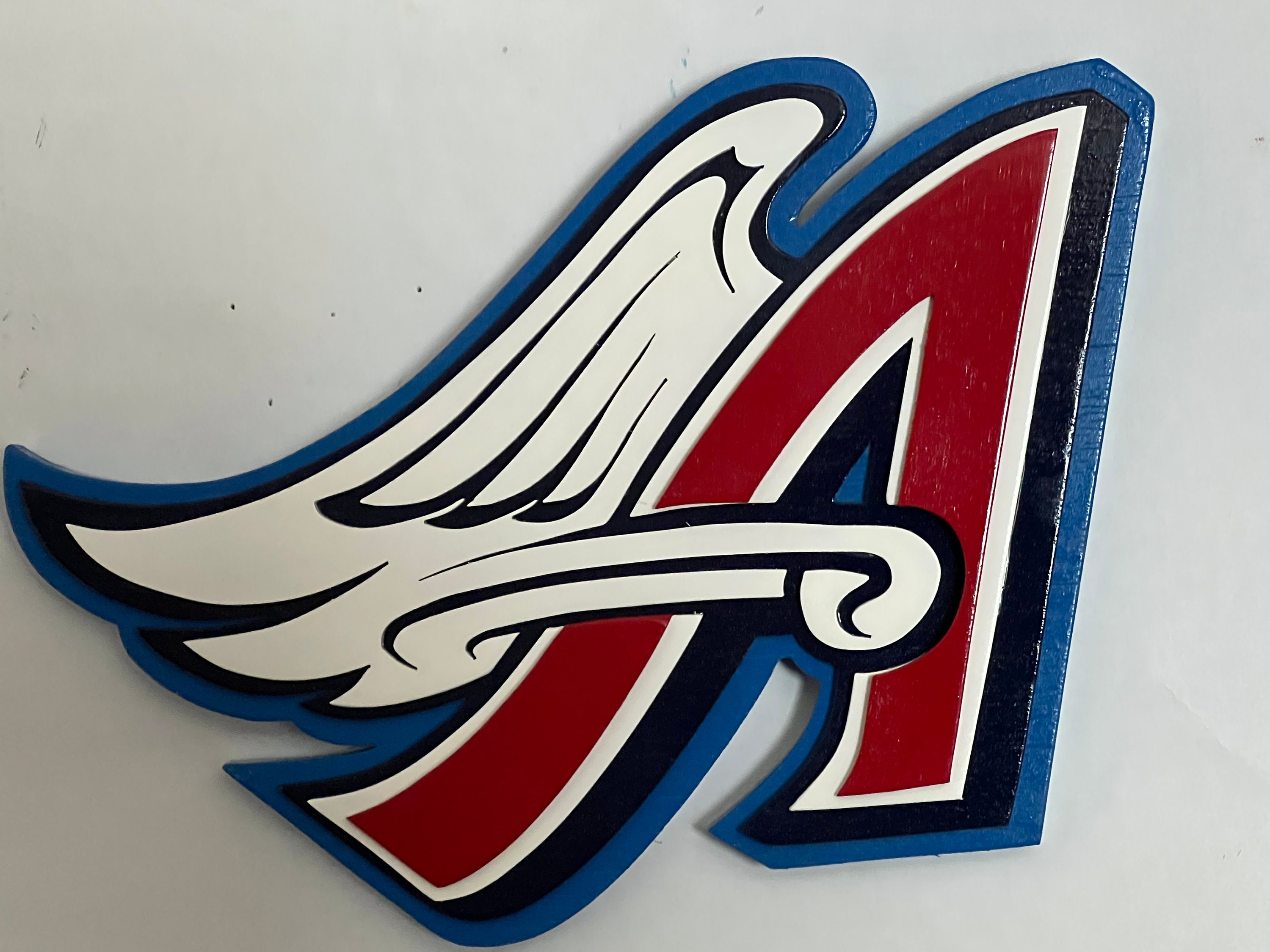 Los Angels Angels Old Logo Wings Wood Sign - Etsy