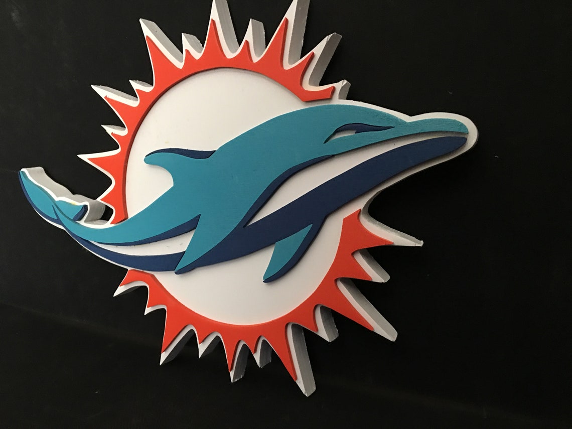Miami Dolphins Wood Sign - Etsy