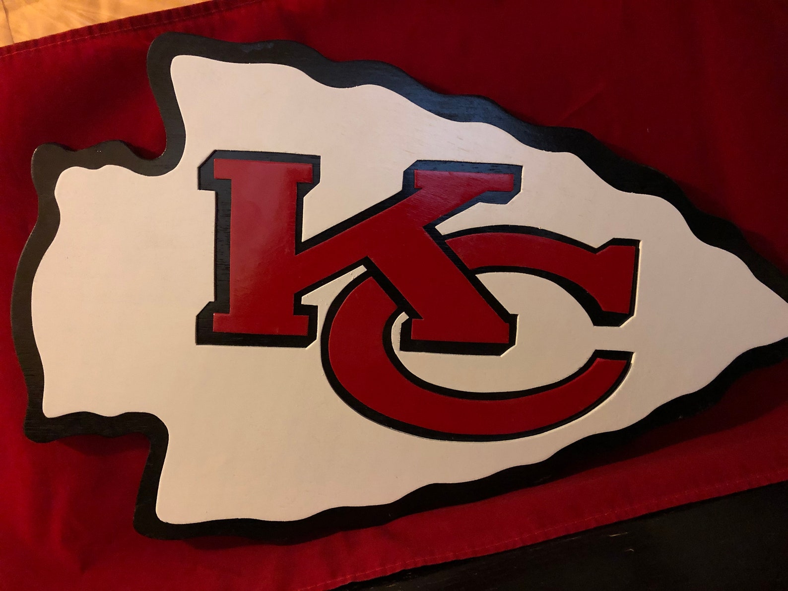 Kansas City Chiefs Large Wood Sign - Etsy