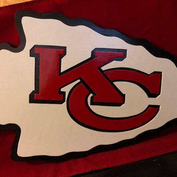 Kansas City Chiefs Wood Sign - Etsy