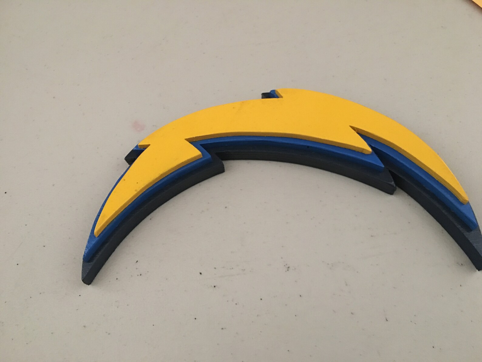 Los Angeles Chargers Lightening Bolt Wood Sign - Etsy