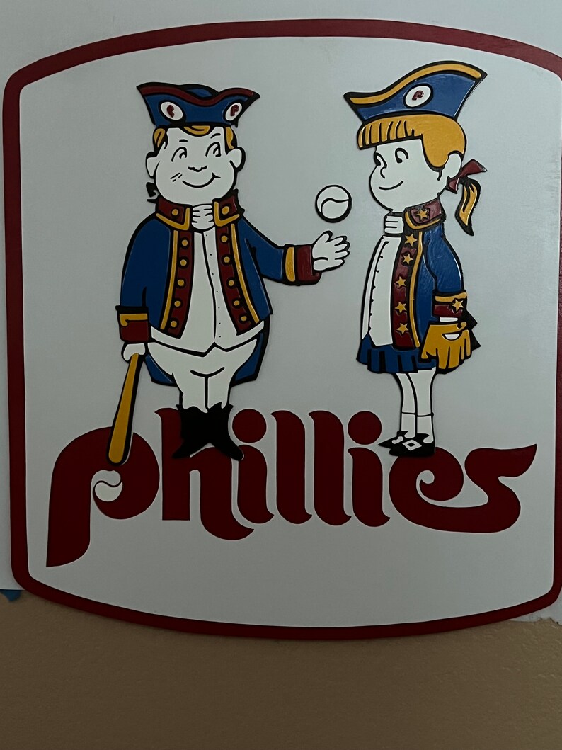 Philadelphia Phillies Large Wood Sign - Etsy
