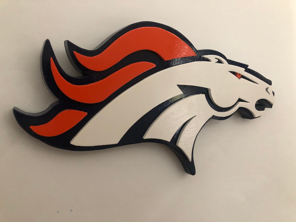 Denver Broncos Wood Sign - Etsy