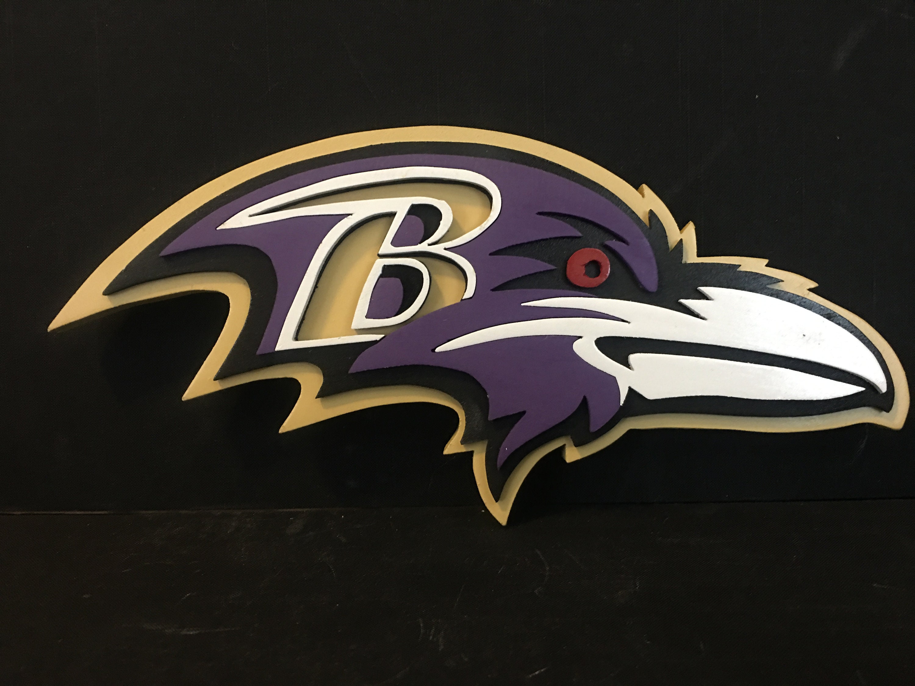 Large Baltimore Ravens Wood Sign - Etsy