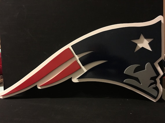 New England Patriots Large Wood Sign - Etsy