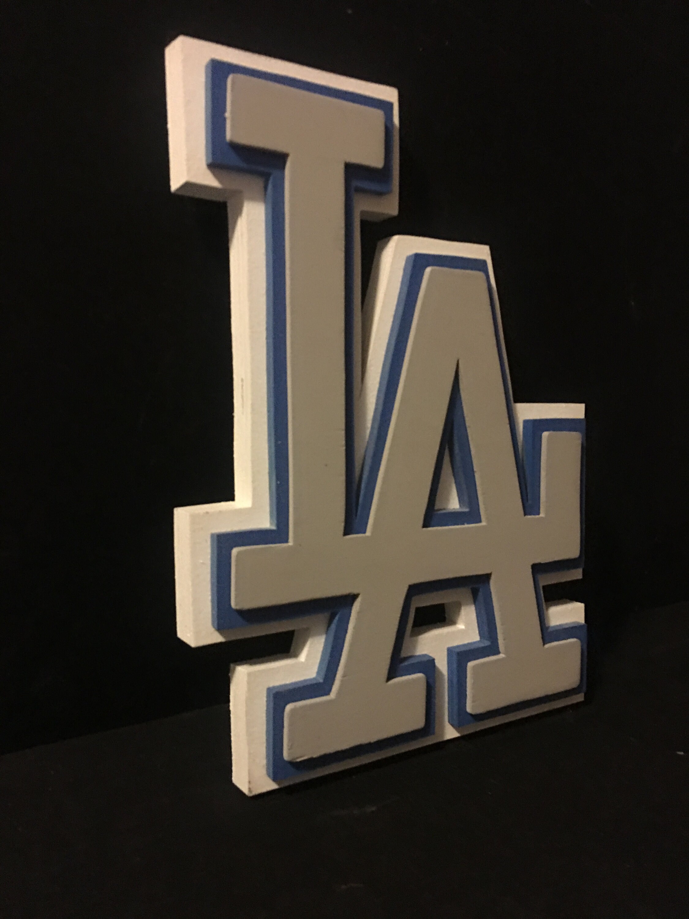 Los Angeles Dodgers Wood Sign Block LA - Etsy