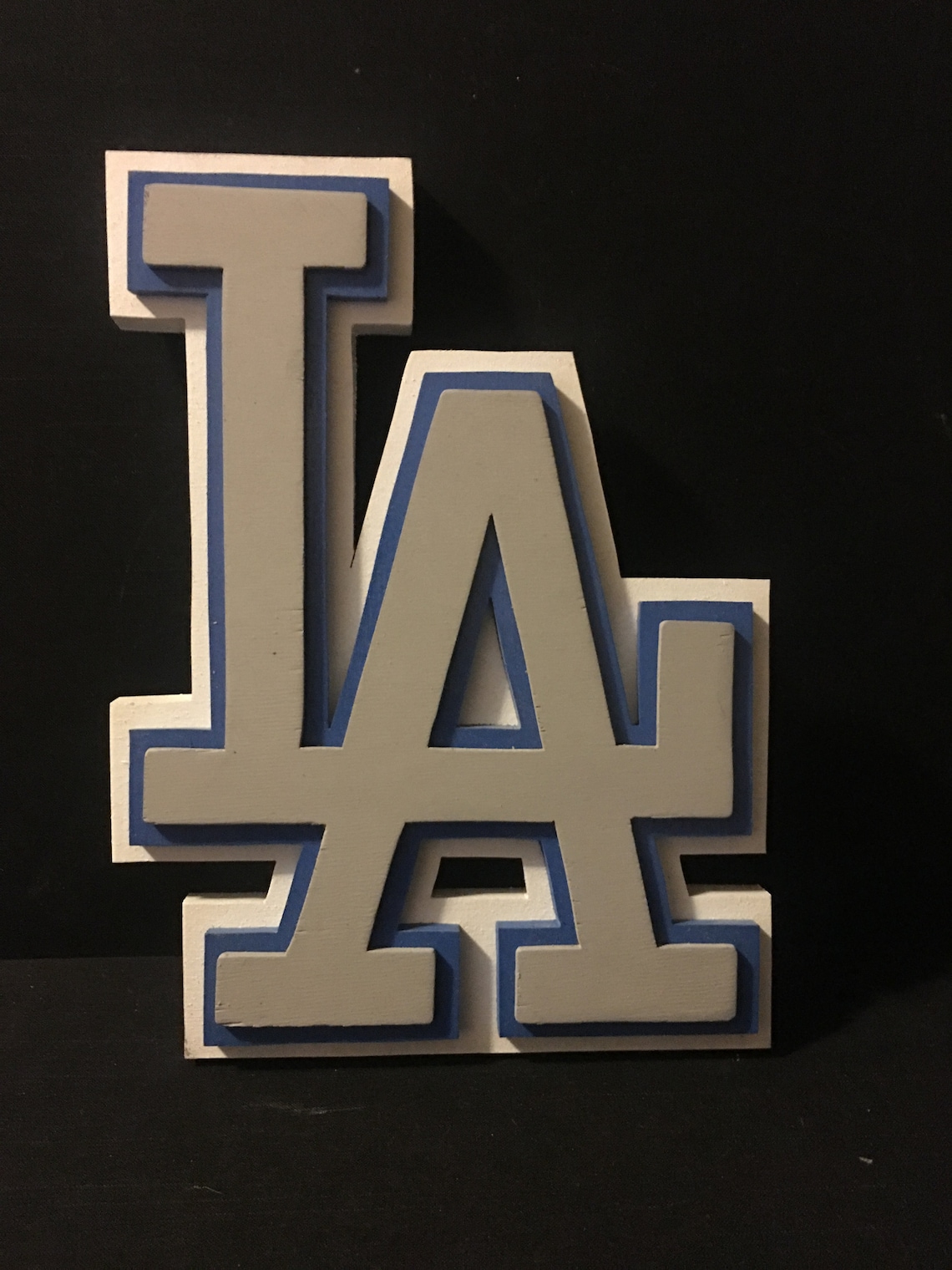 Los Angeles Dodgers Wood Sign Block LA - Etsy