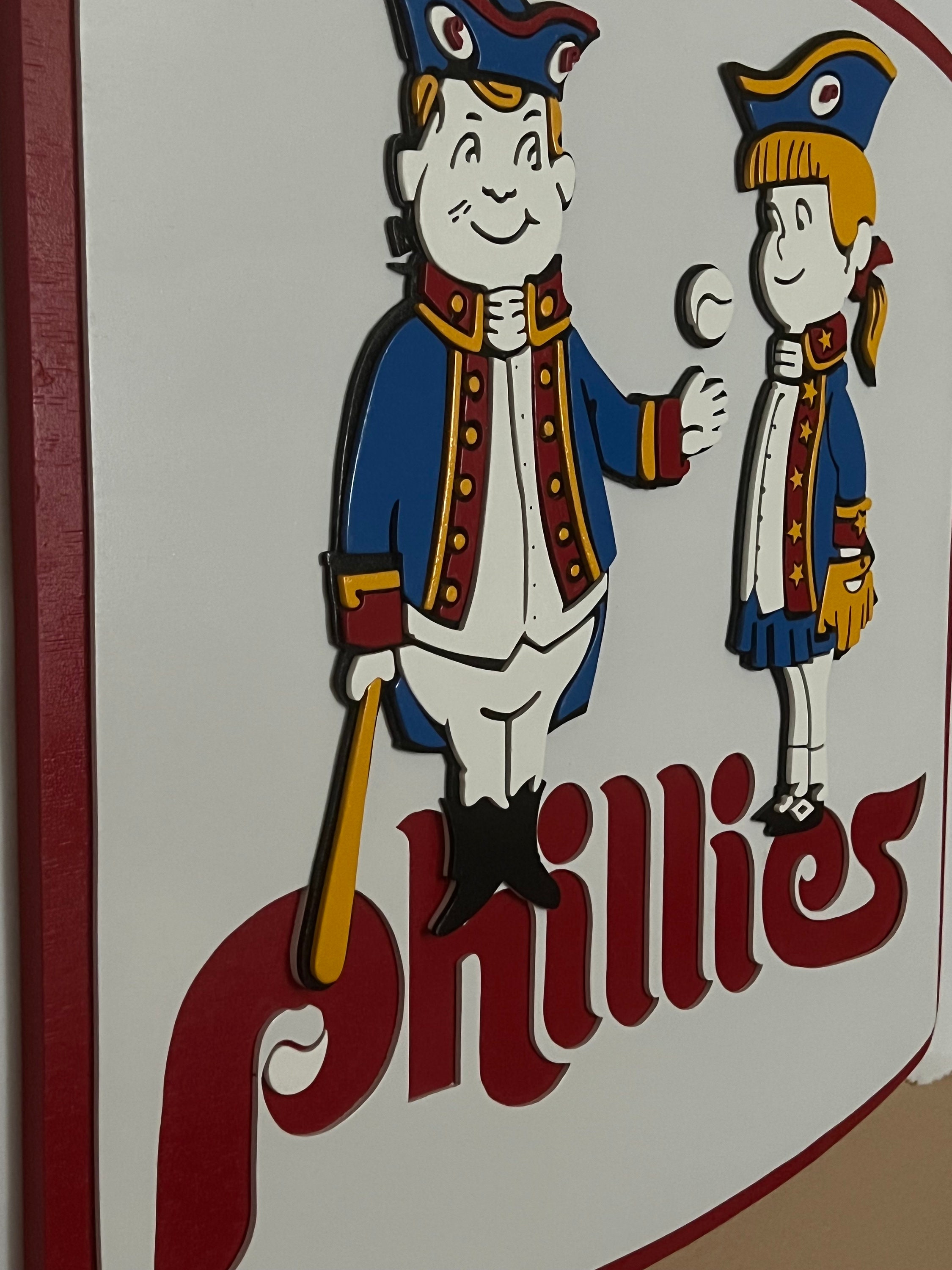 Philadelphia Phillies Large Wood Sign - Etsy