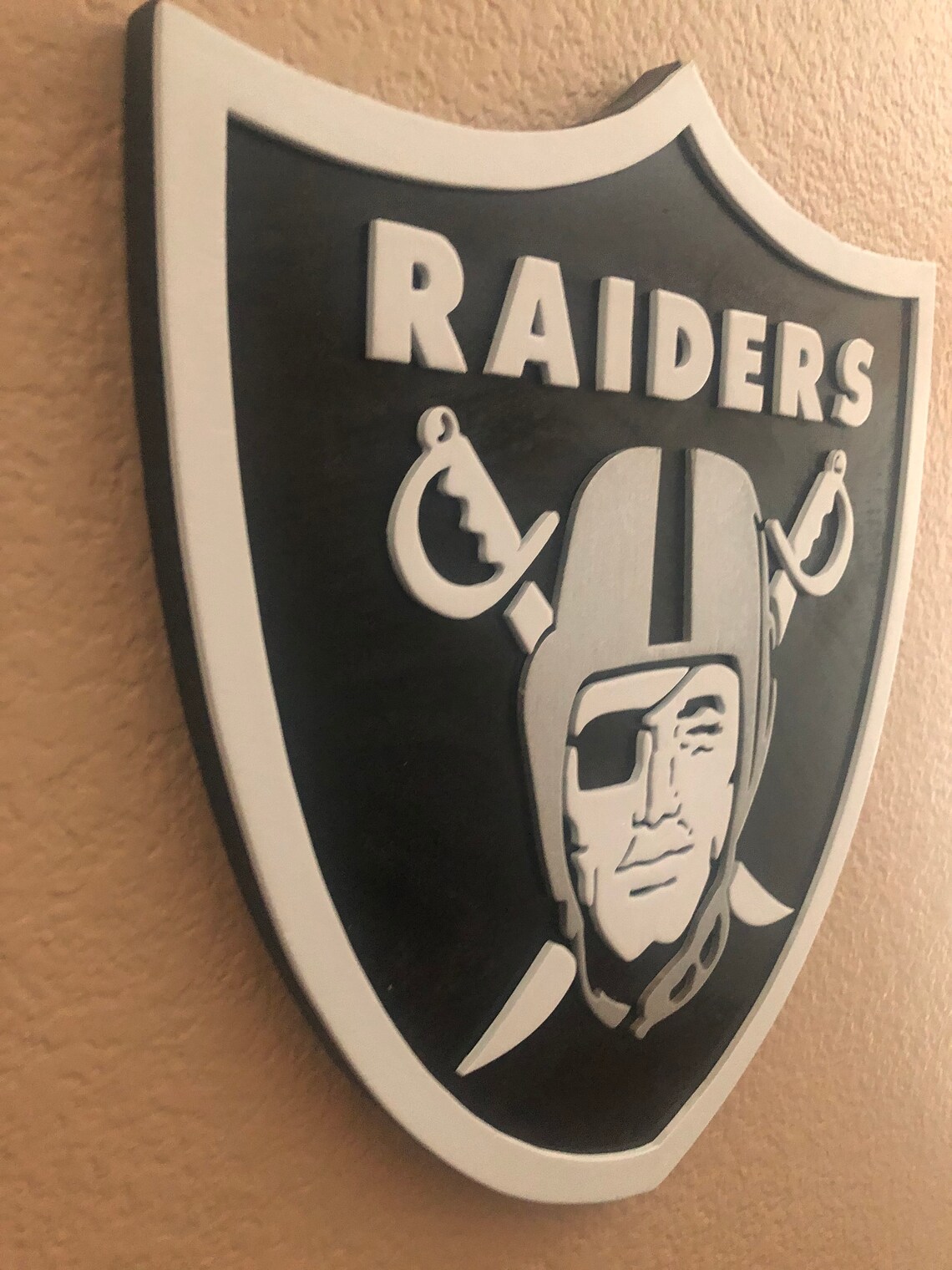 Large Las Vegas Raiders Wood Sign - Etsy