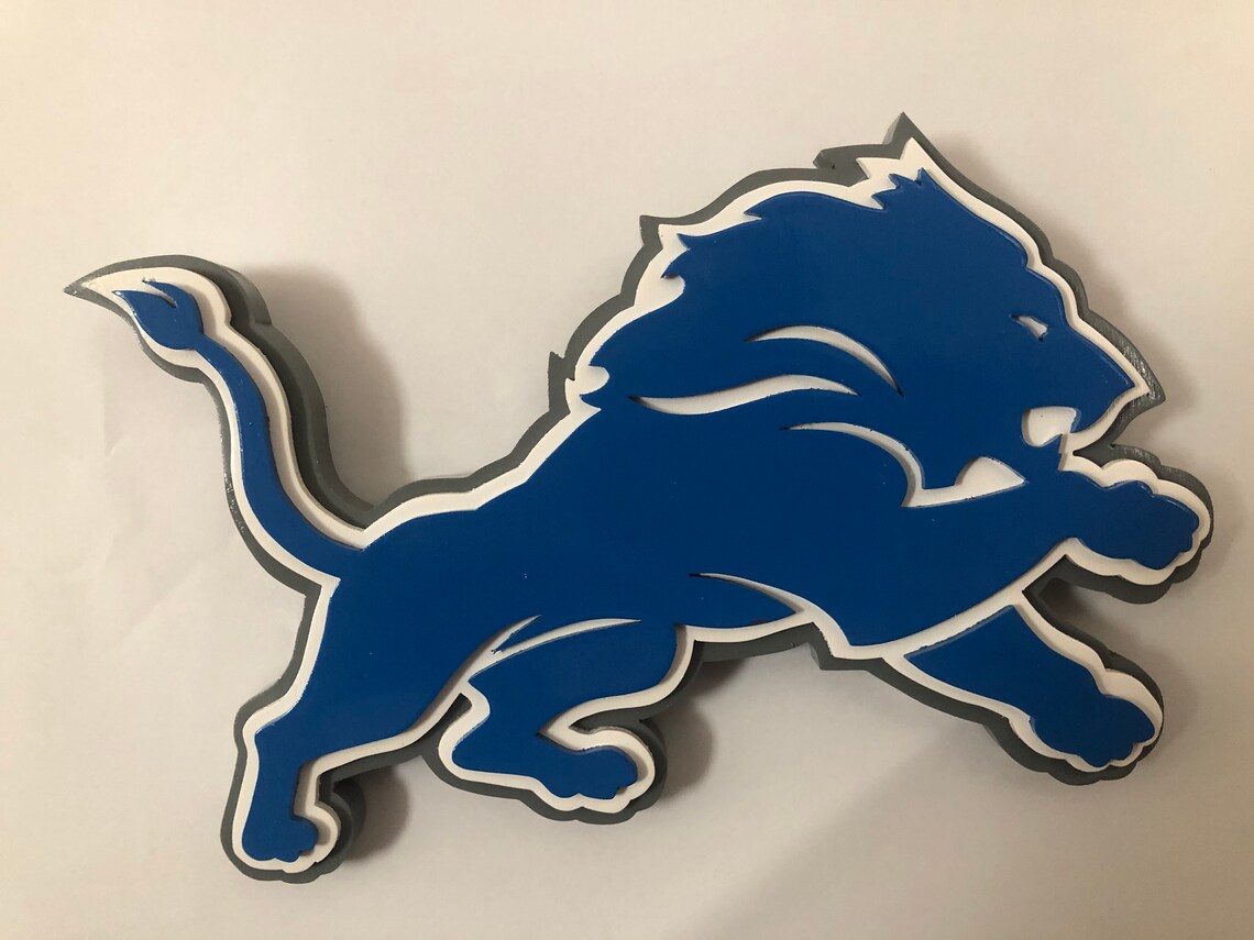 Detroit Lions Wood Sign - Etsy