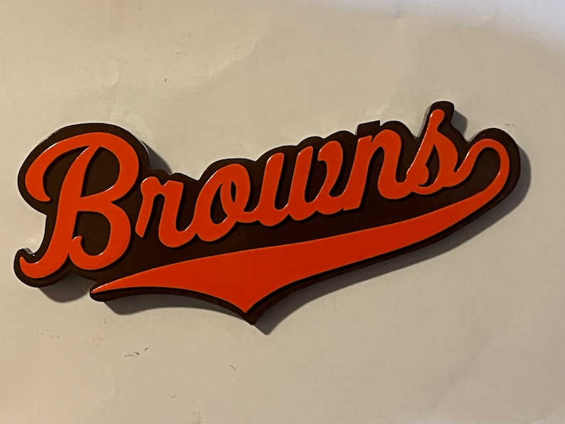 Cleveland Browns Script Wood Sign - Etsy