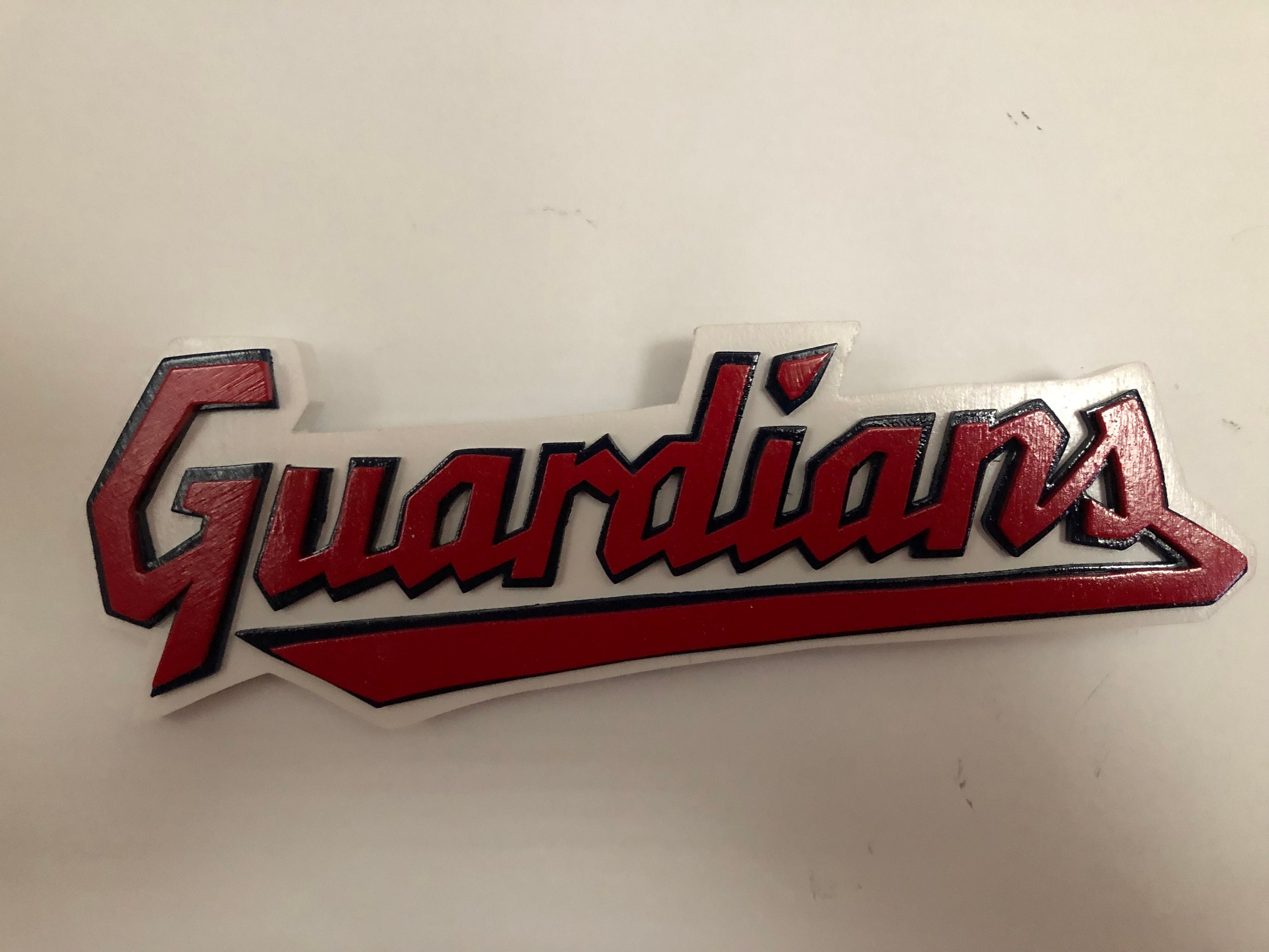 Cleveland Guardians Script Logo Wood Sign - Etsy