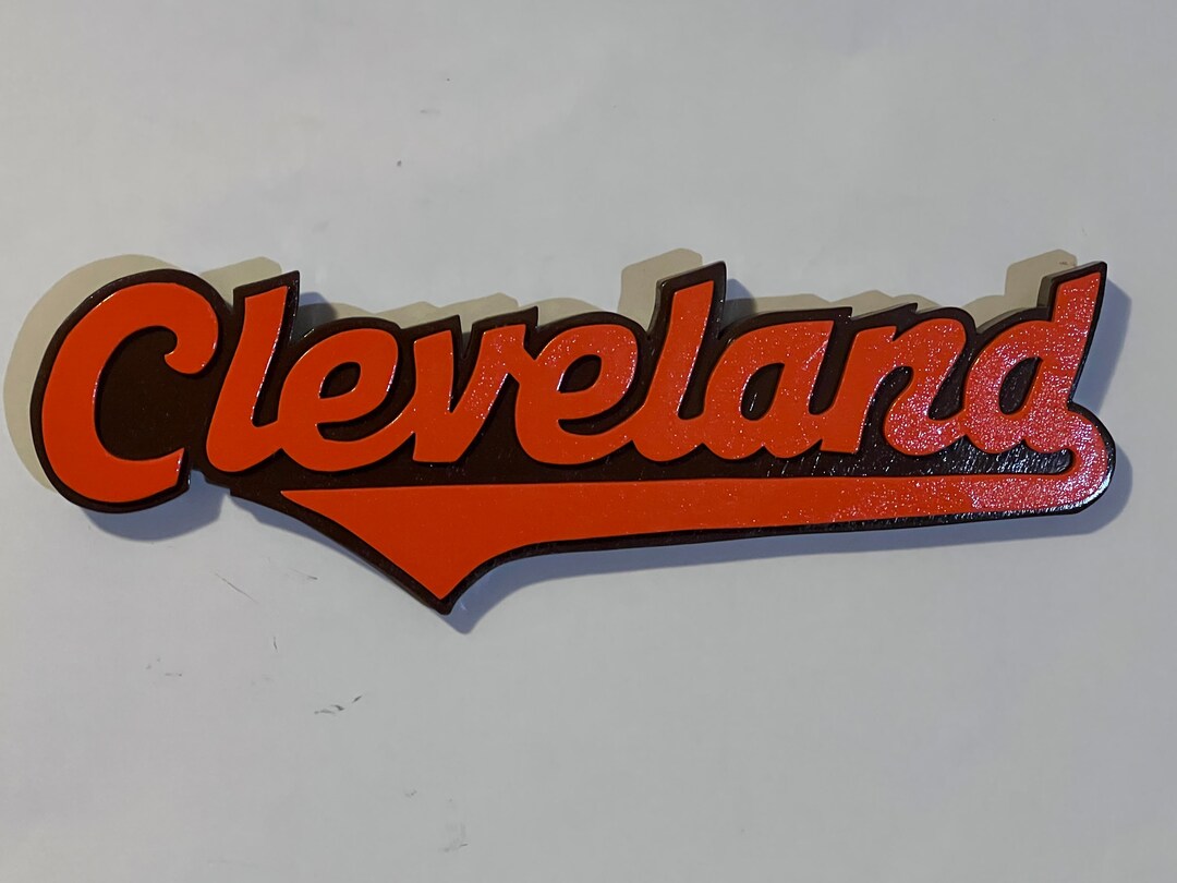 Large Cleveland Browns Script Wood Sign - Etsy