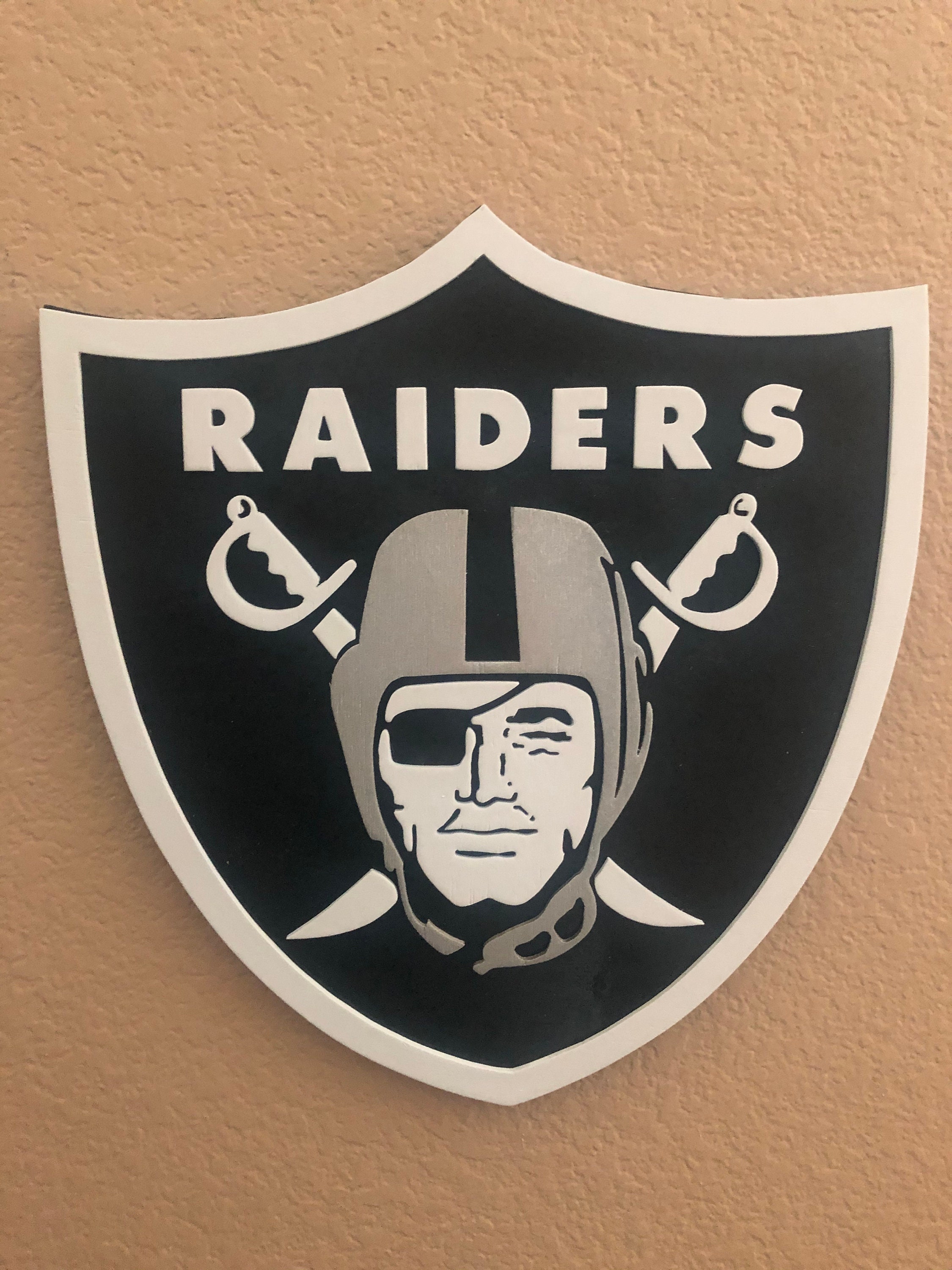 Las Vegas Raiders Wood Sign - Etsy