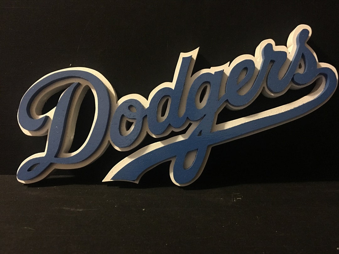 Los Angeles Dodgers Wood Sign Script - Etsy
