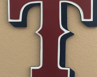 RANGERS W/logo Texas Rangers Baseball Custom License Plate - Etsy