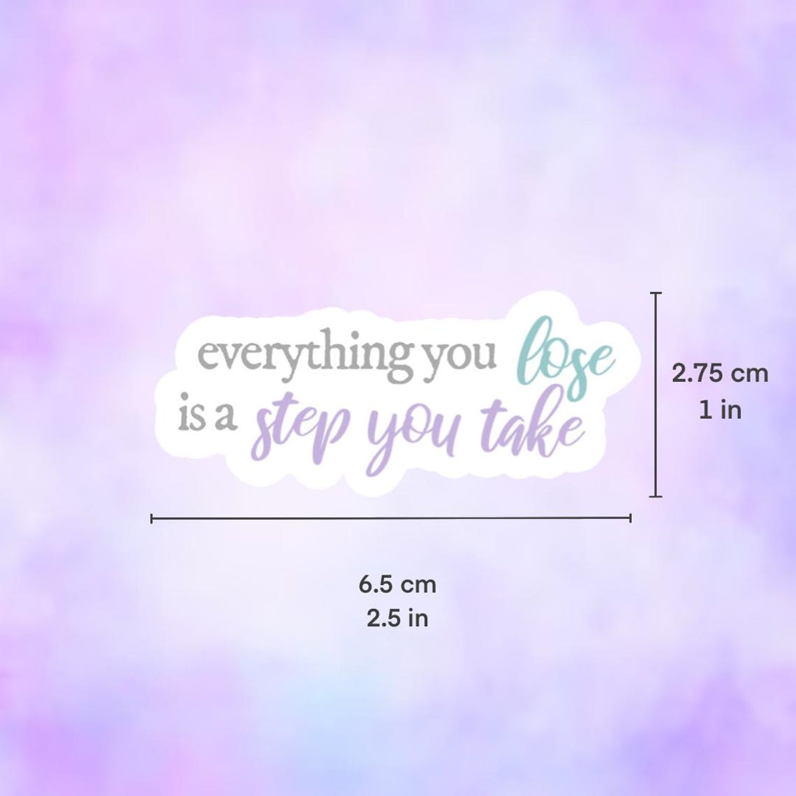 Everything You Lose is a Step You Take Sticker | Ts Midnights Inspired ...