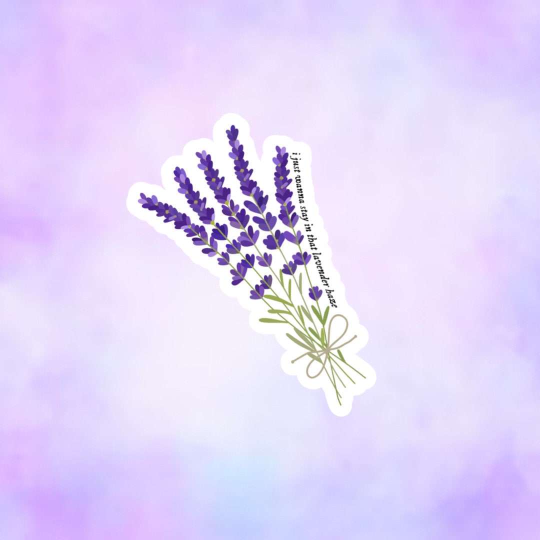 Lavender Haze Sticker | Midnights Inspired Ts Sticker | Lavender Flower ...