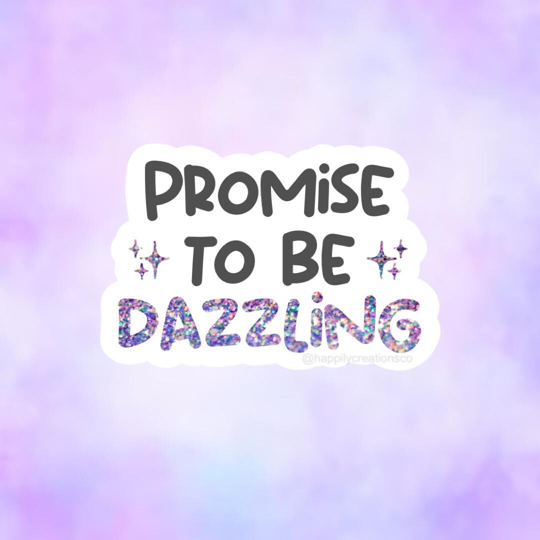 Promise to Be Dazzling Sticker | Ts Clara Bow Ttpd Inspired Sticker ...