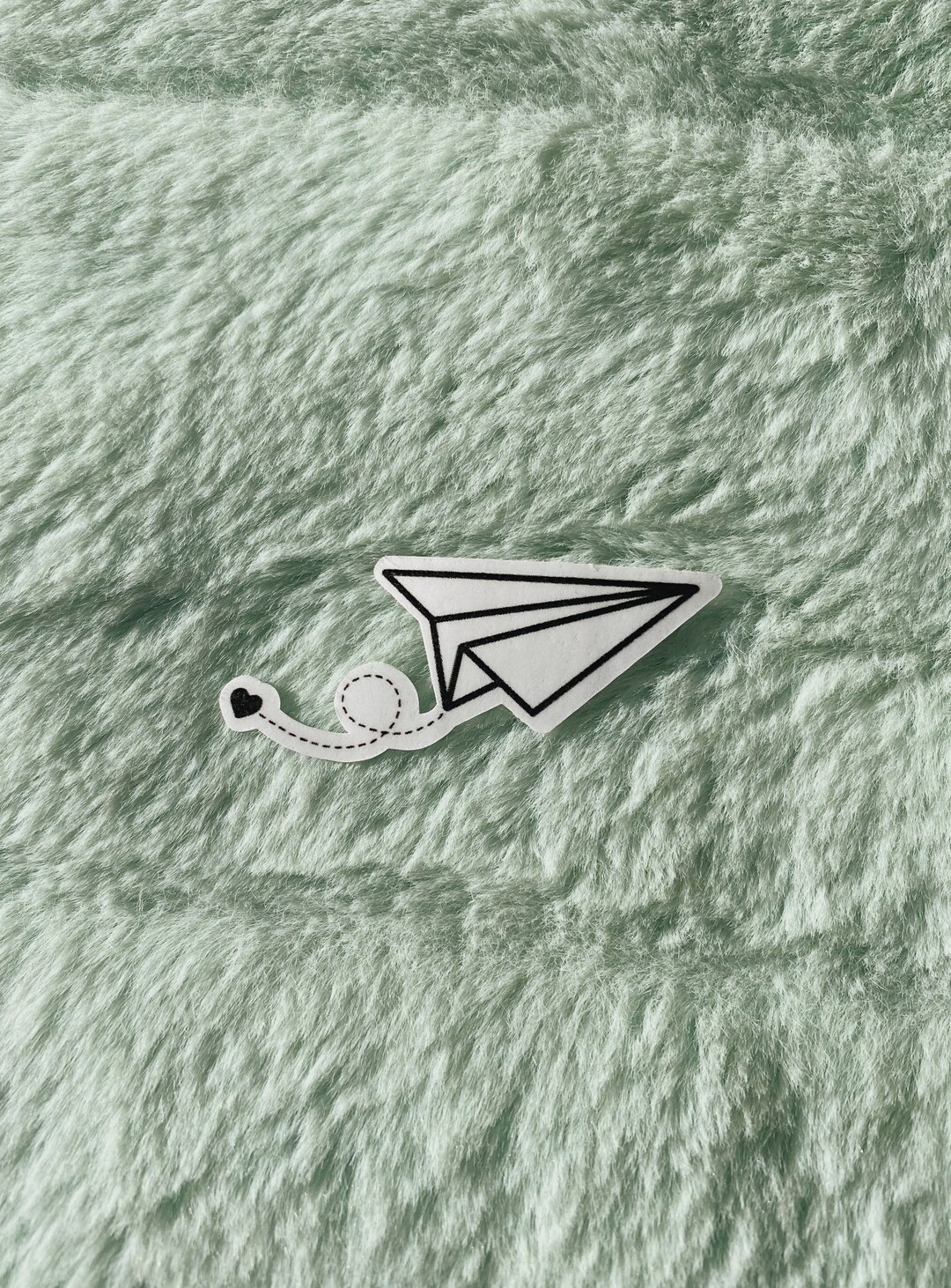 Mini Paper Airplane Sticker Paper Airplane With Heart - Etsy