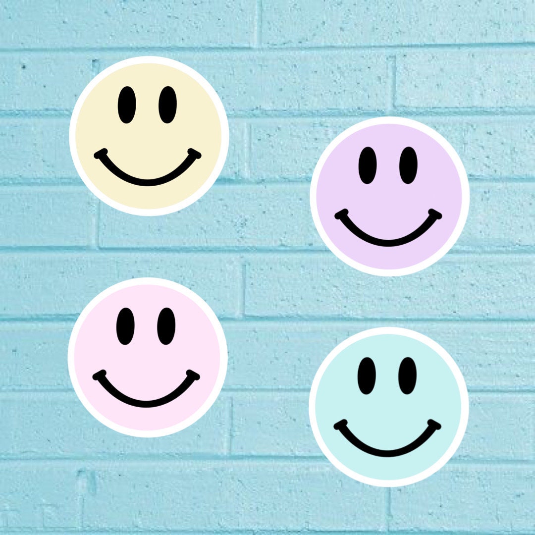 Smiley Face Stickers | Smile Sticker | Sticker Pack | Laptop Stickers ...