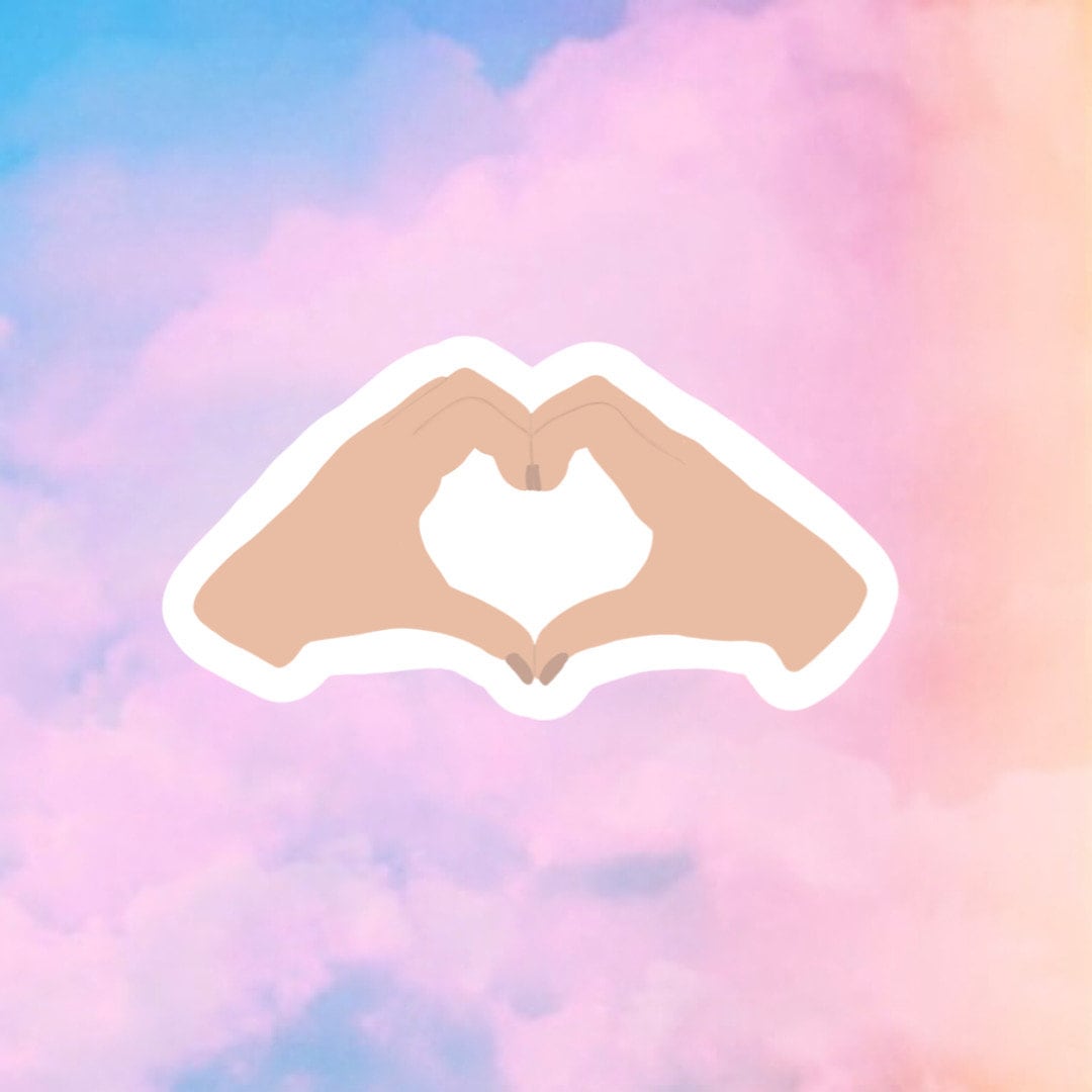Hand Heart Sticker | Eras Tour Inspired Ts Sticker | Die Cut Waterproof ...
