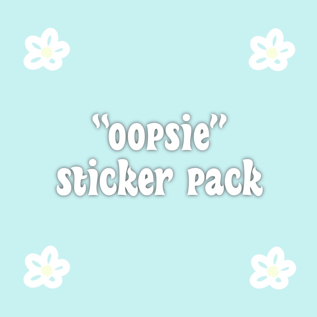 Oopsie Sticker Pack Mystery Sticker Pack waterproof - Etsy Canada