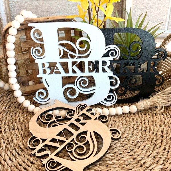 Scroll Monogram - Etsy