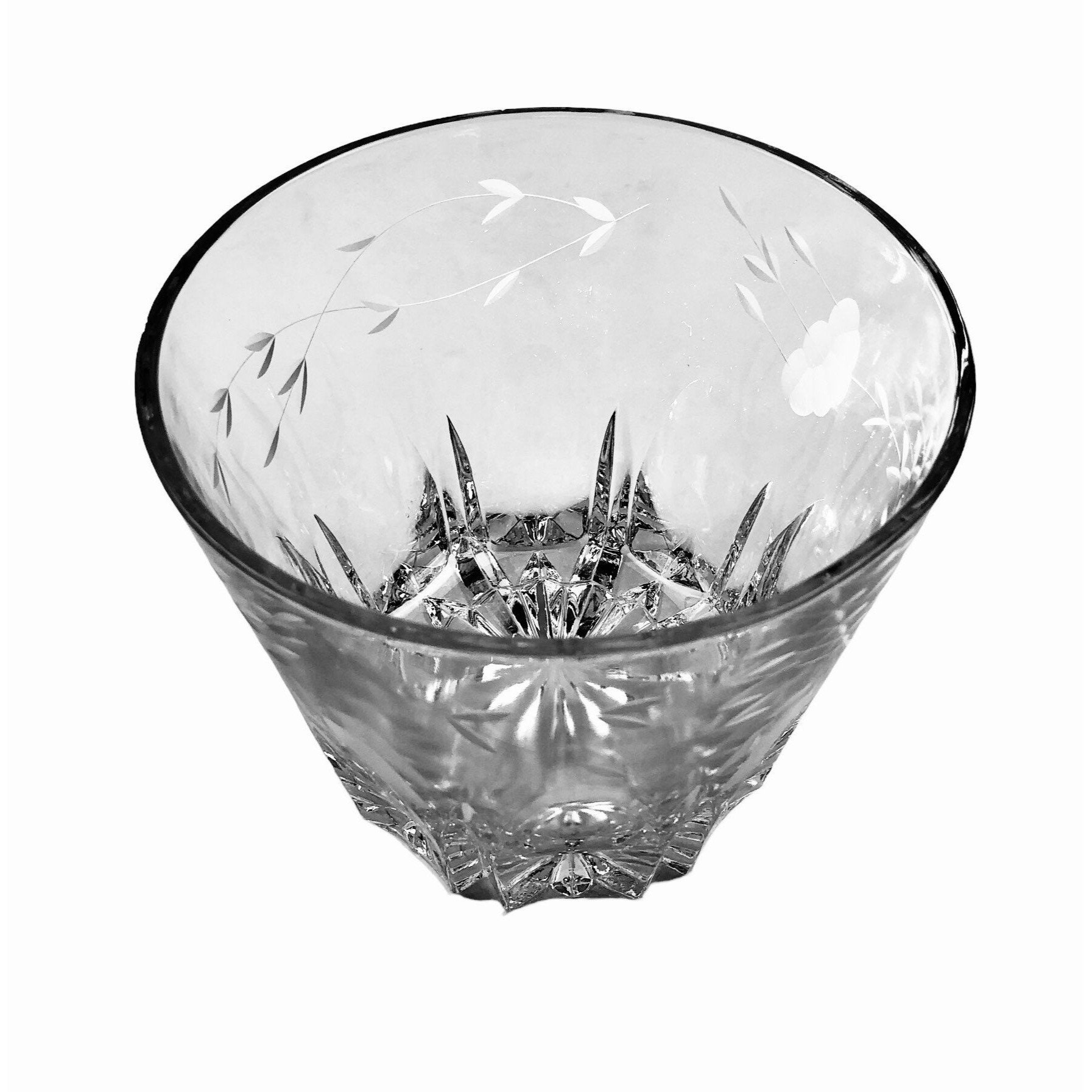 Princess House Crystal Ice Bucket Highlights 863 Etched - Etsy