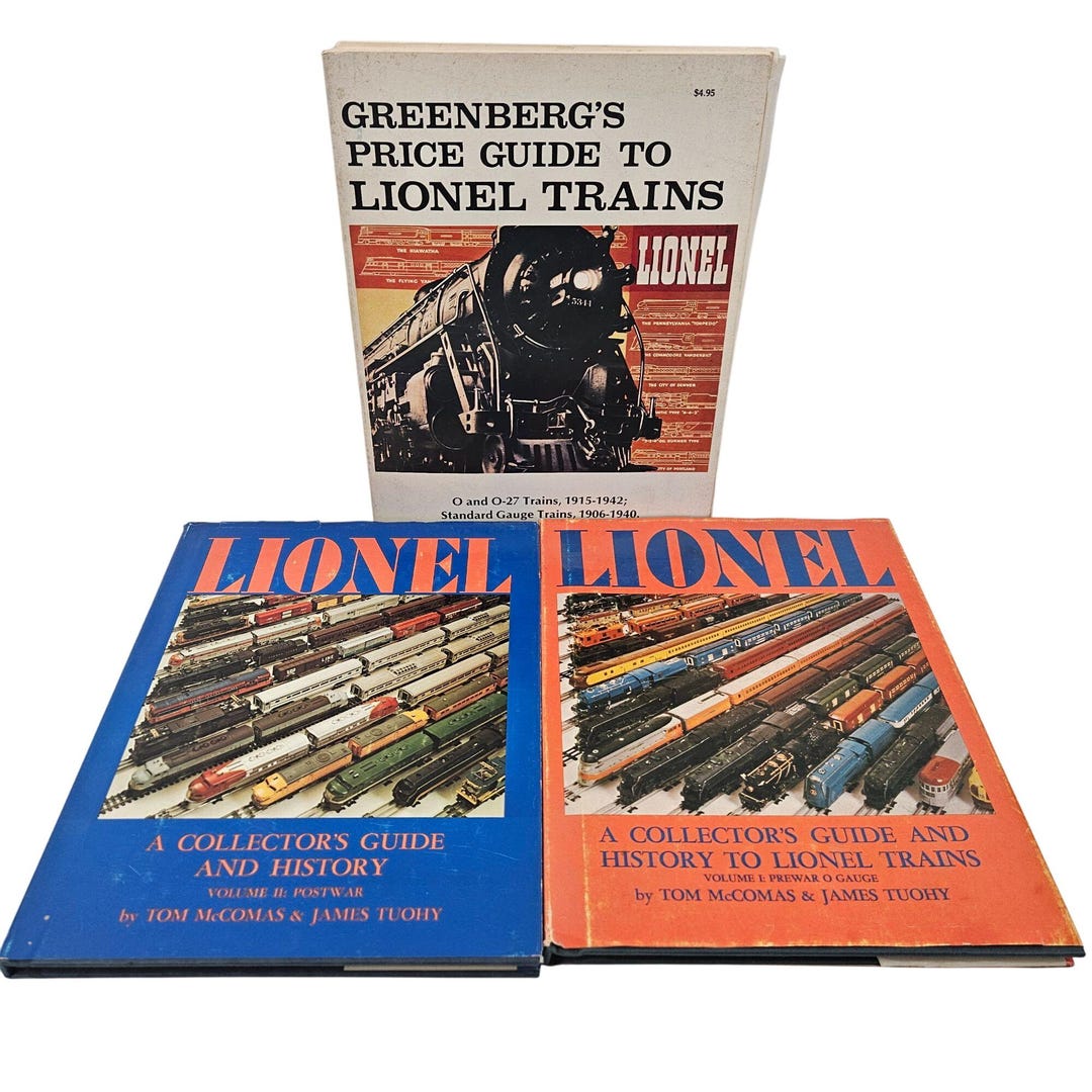 Lionel Train Collector Books Set of 3 Mccomas Tuohy Greenberg Price ...