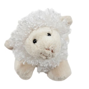 Mary Meyer Lamb Plush Floppy Stuffed Animal Sheep White Curly Black ...