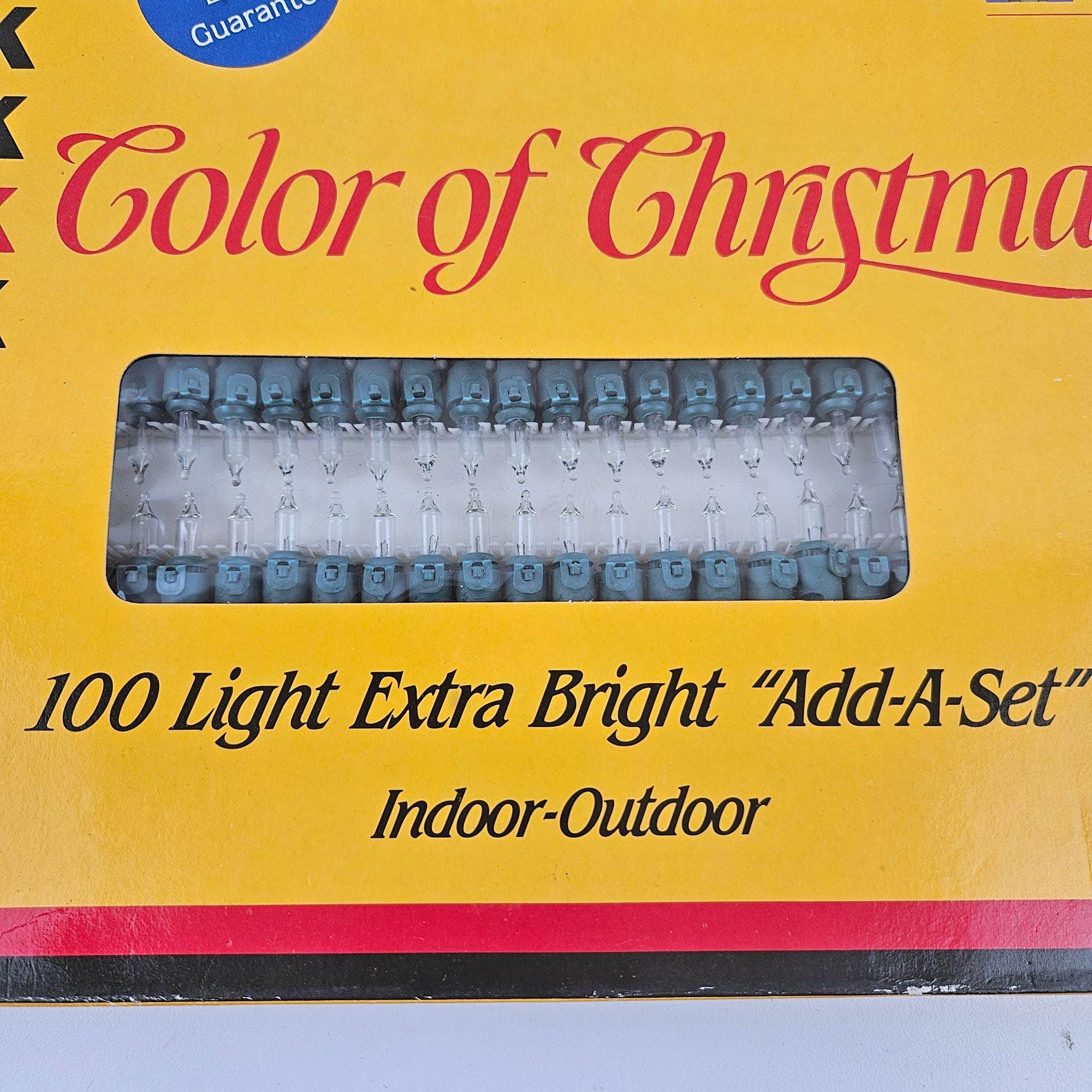 Kodak Color of Christmas 100 Strings Light Extra Bright Indoor Outdoor ...