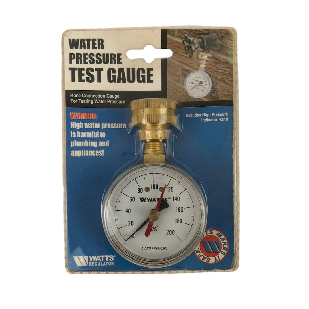 Watts Water Pressure Test Gauge Model IWTG 3/4" Hose Hose Connection ...