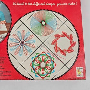 Kenners Spirograph 401 Art Drawing Set Blue Storage Tray Box Incomplete ...