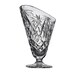 Cut Crystal Clear Vase Oval Top Triangle Shape Pedestal Base Diamond ...